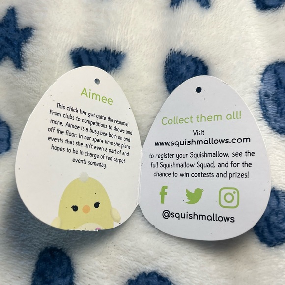 Squishmallows | Toys | 5 Inches Easter Squishmallow Aimee The Chick | Poshmark